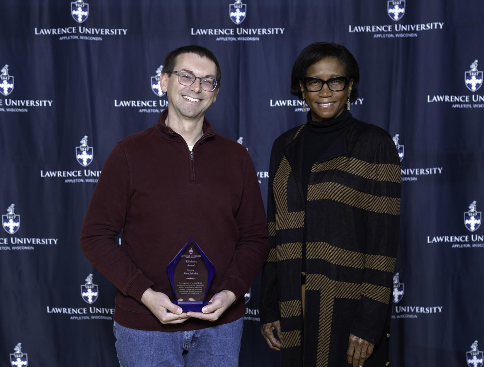 Staff members honored for 'commitment to brilliance' | Lawrence University