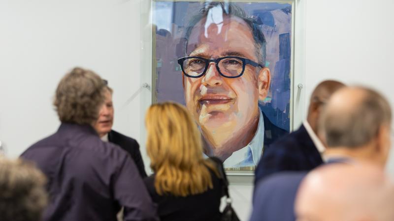 Mark Burstein honored with portrait, walkway dedication | Lawrence ...